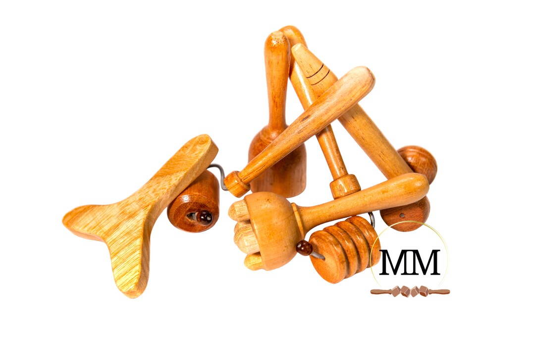 Maderotherapy Massage Tool Kit Woodtherapy for the Face in Quality Wood ...
