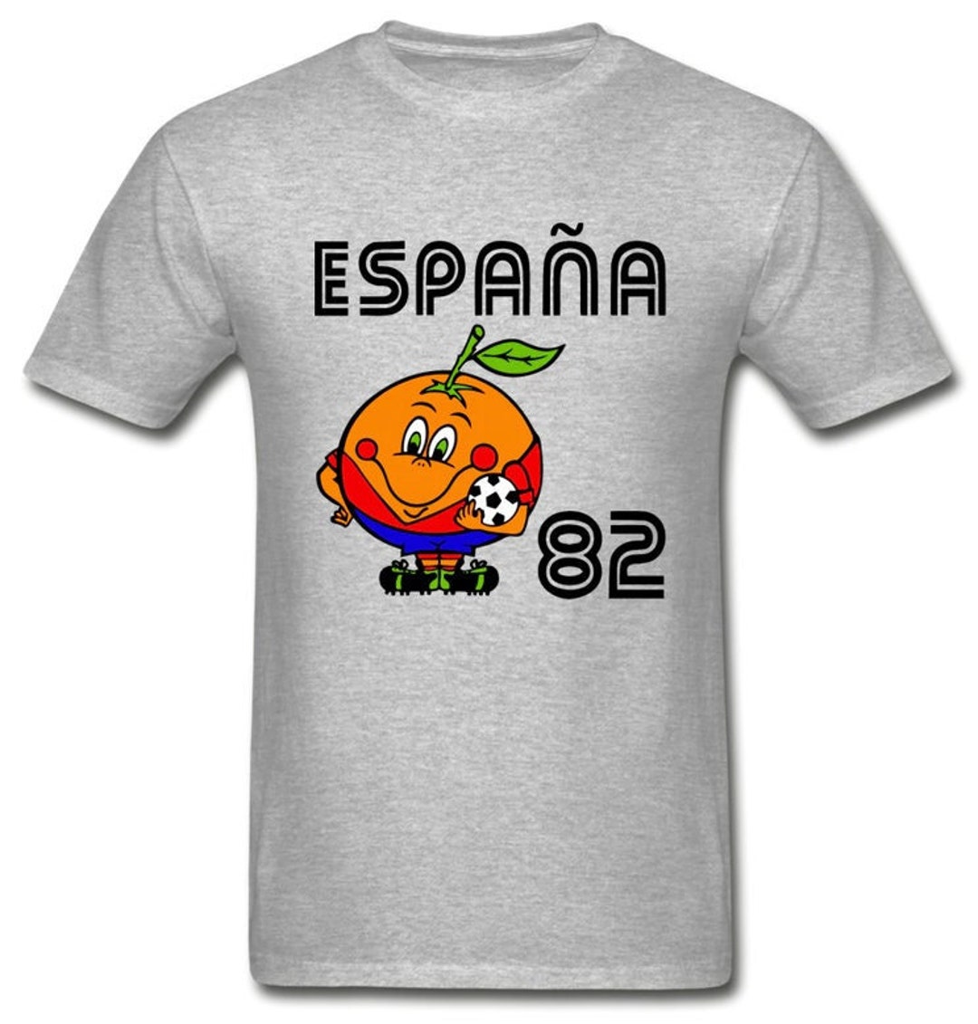 Spain Espana 82 World Cup Logo Mascot Naranjito Tee - Etsy