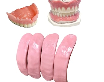 Pink Gum Material Dentures - Etsy UK