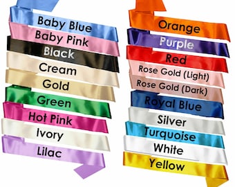 Design Your Own Sash - Etsy