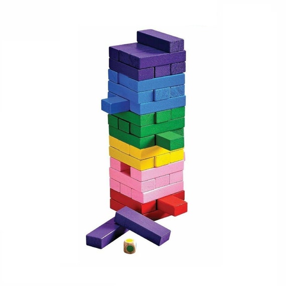 Colored Jenga Blocks