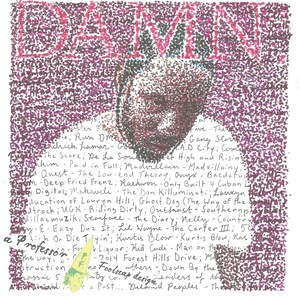Damn. Hand-drawn Remake of Cover of the Kendrick Lamar's Award-winning ...