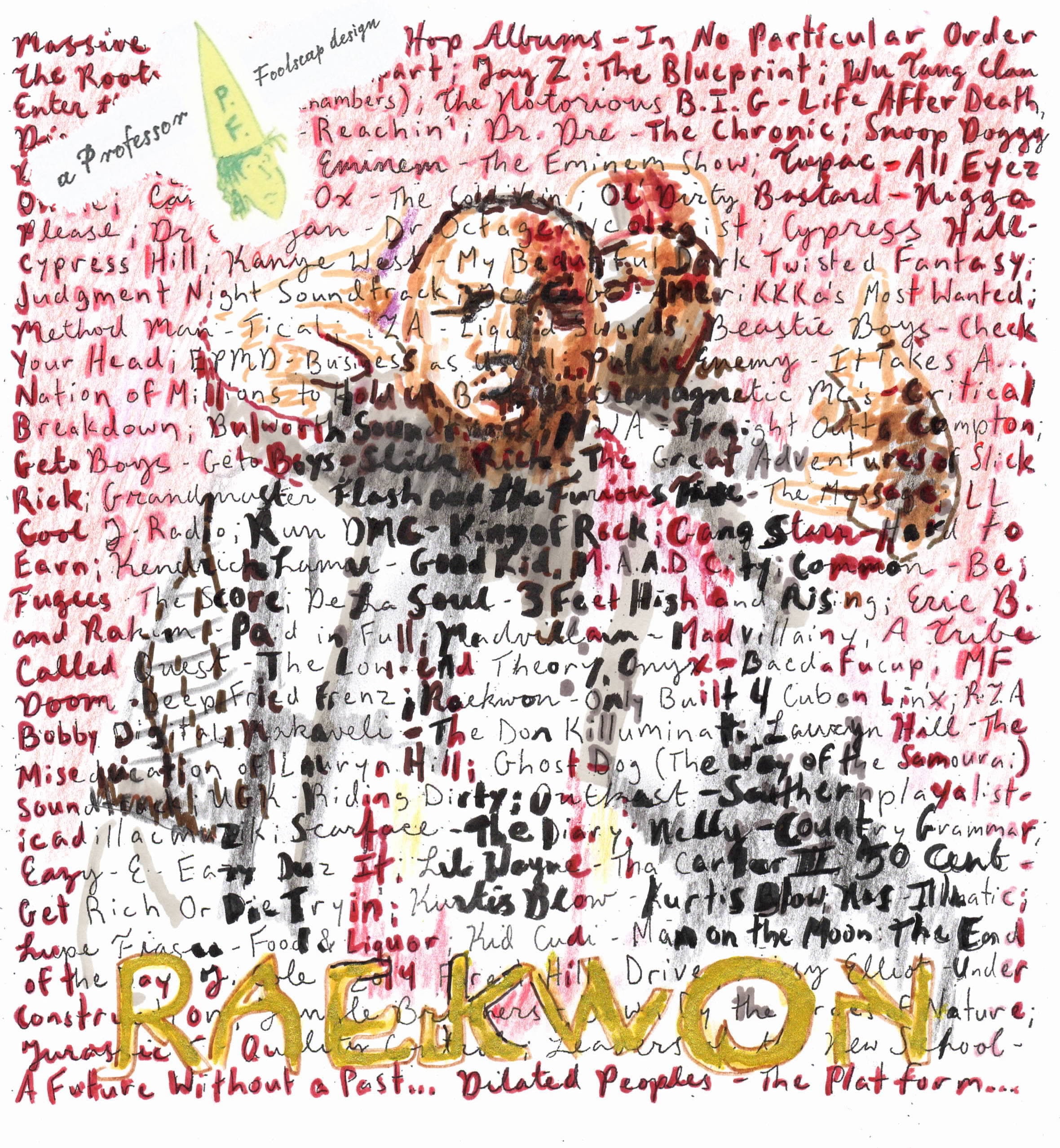 Raekwon Hand-drawn Remake of Only Built 4 Cuban Linx a - Etsy