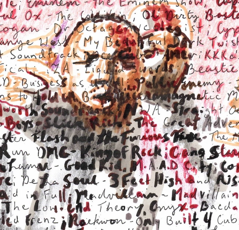 Raekwon Hand-drawn Remake of Only Built 4 Cuban Linx a - Etsy