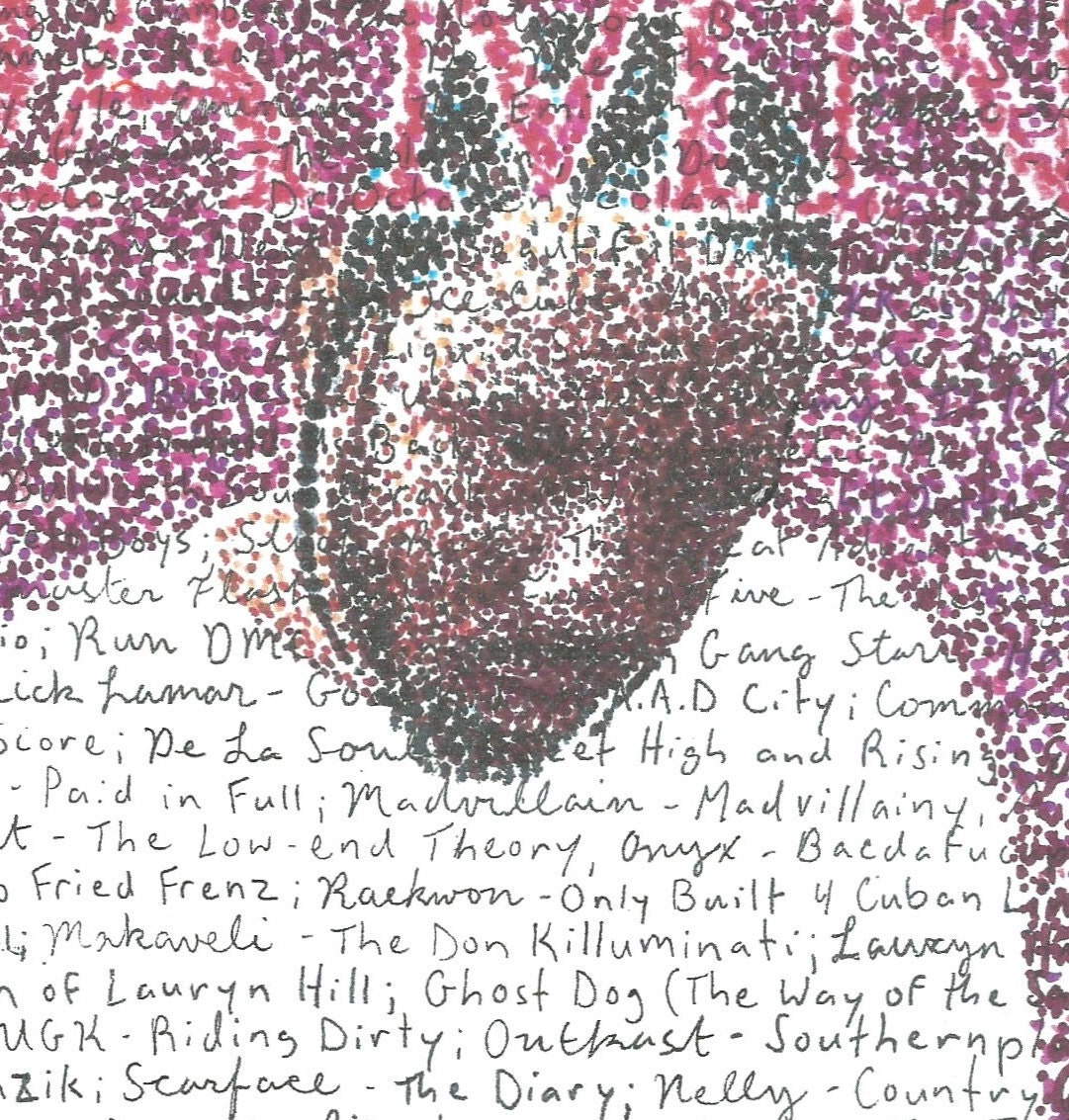 Damn. Hand-drawn Remake of Cover of the Kendrick Lamar's Award-winning ...