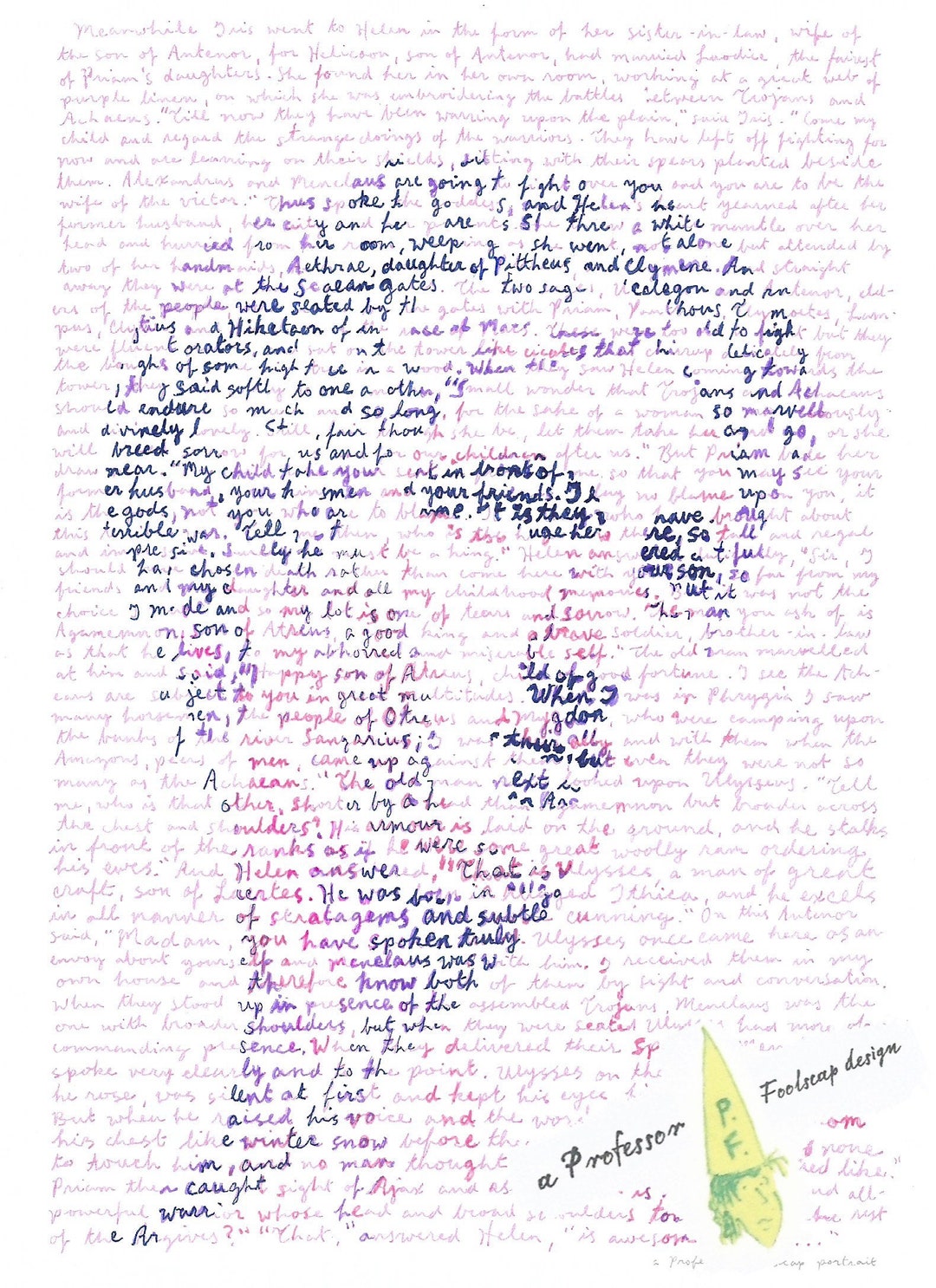 Helen of Troy Poster, a Digital Version of the Popular Professor ...
