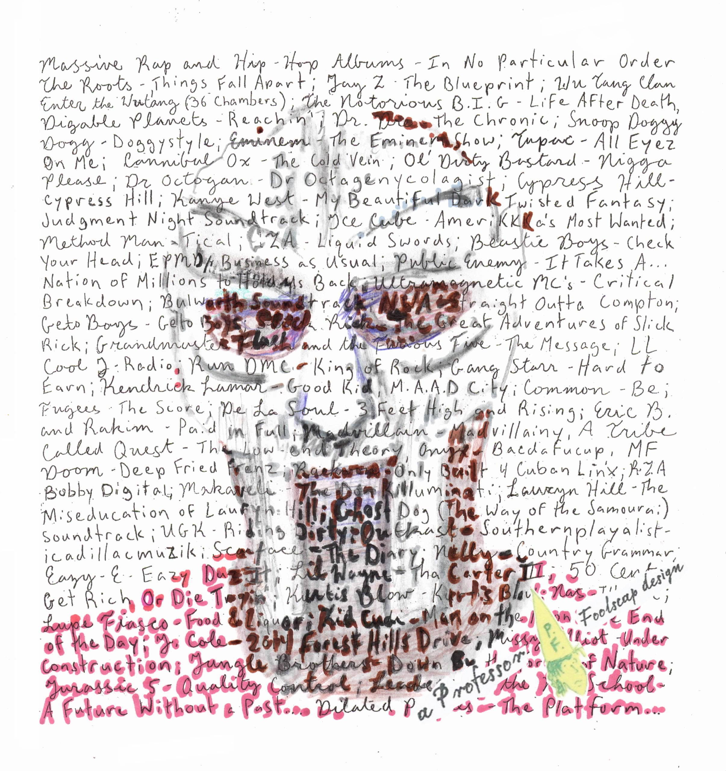 Madvillain Poster, Hand-drawn Version of the Cover Madvillainy Album, a ...