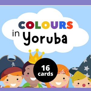 Yoruba Colors Flashcards for Kids | Educational Digital Download ...