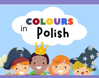 Czech Colors Flashcards for Kids Educational Digital Download Learn ...
