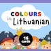 Lithuanian Colors Flashcards for Kids | Educational Digital Download ...