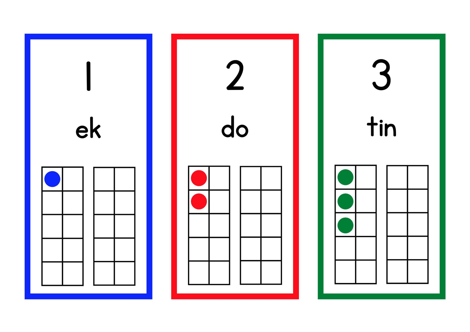 Punjabi Counting, Punjabi Numbers Workbook, Learn 1 to 20, Montessori ...