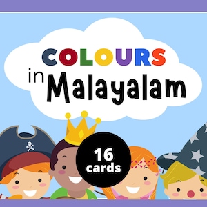 Malayalam Colors Flashcards for Kids | Educational Digital Download ...