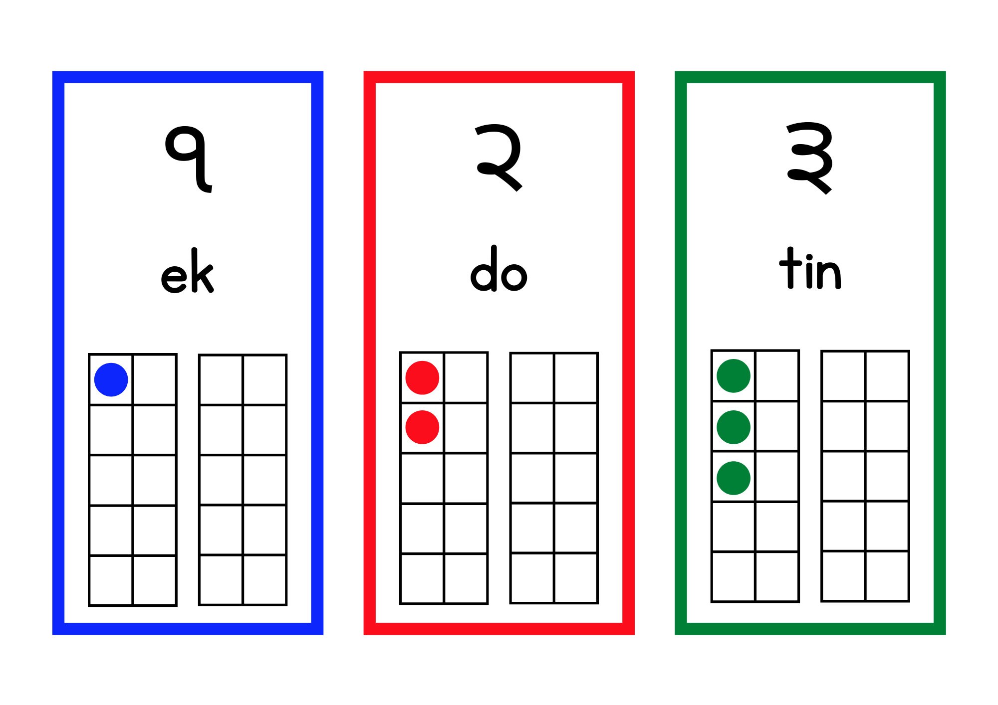 Punjabi Counting, Punjabi Numbers Workbook, Learn 1 to 20, Montessori ...
