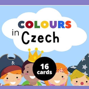Czech Colors Flashcards for Kids | Educational Digital Download | Learn ...