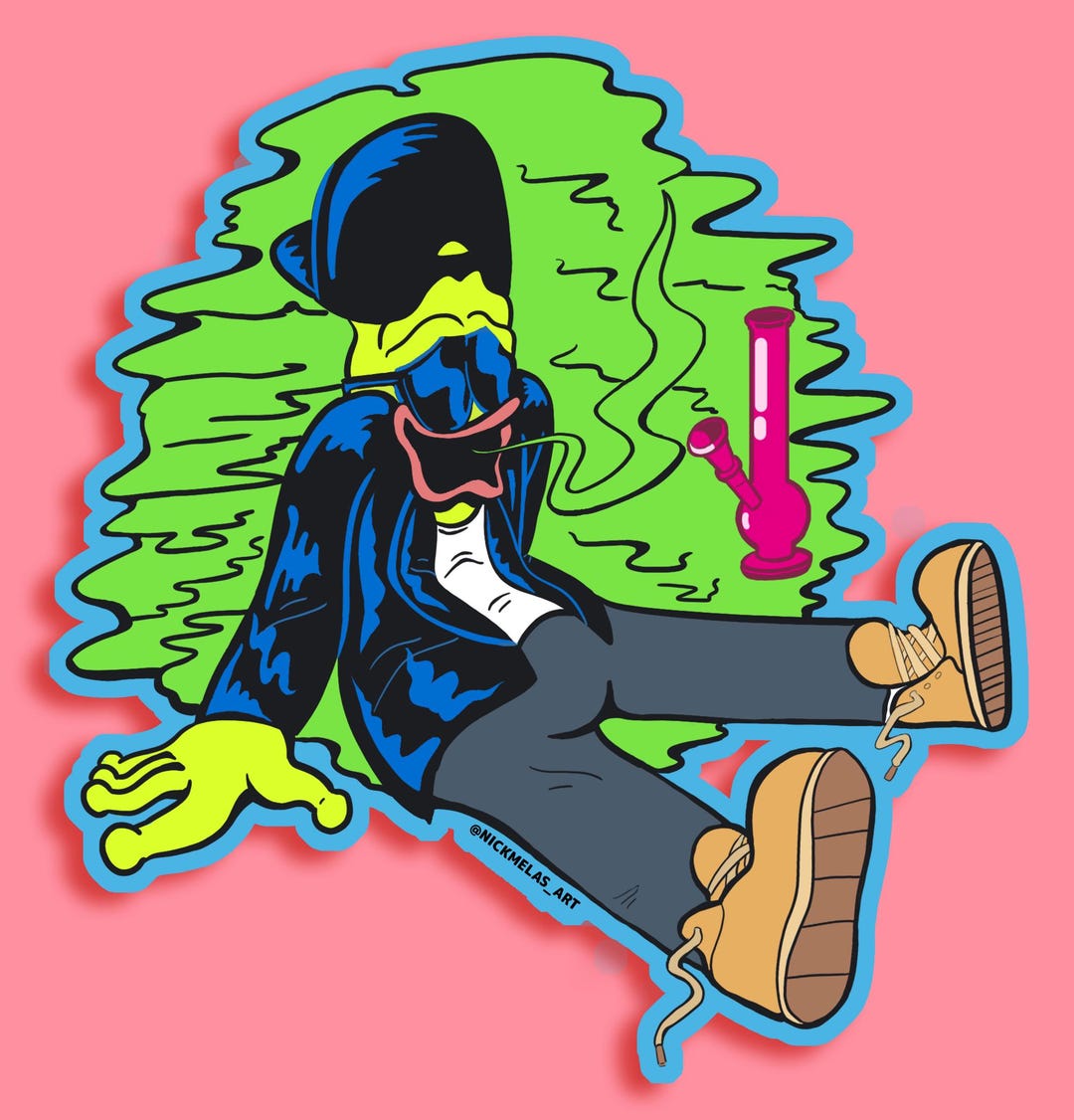 Stoner Frog Sticker - Etsy