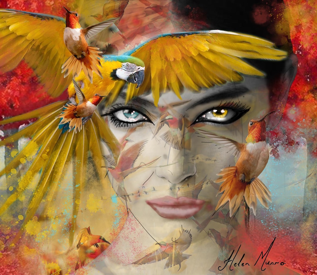 Original Painting Mixed Media Art Prints Home Decor Interior Design ...