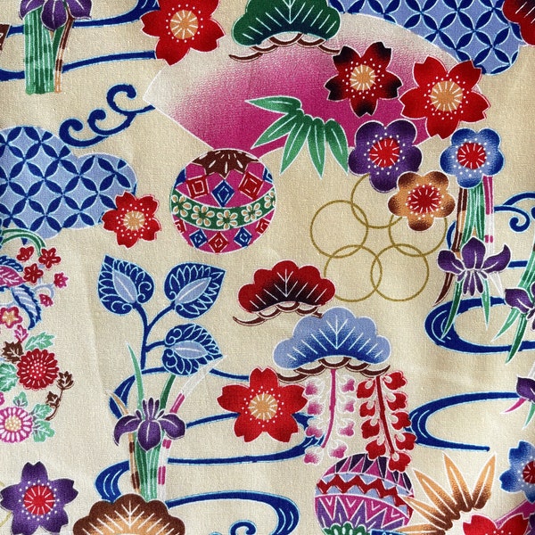 Okinawa Bingata Fabric - Etsy