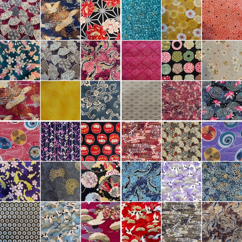 Asian Prints in Fabric - Etsy