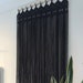 Handcrafted Black Macrame Curtain, Unique Boho Chic Home Decor, Large ...