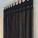 Handcrafted Black Macrame Curtain, Unique Boho Chic Home Decor, Large ...