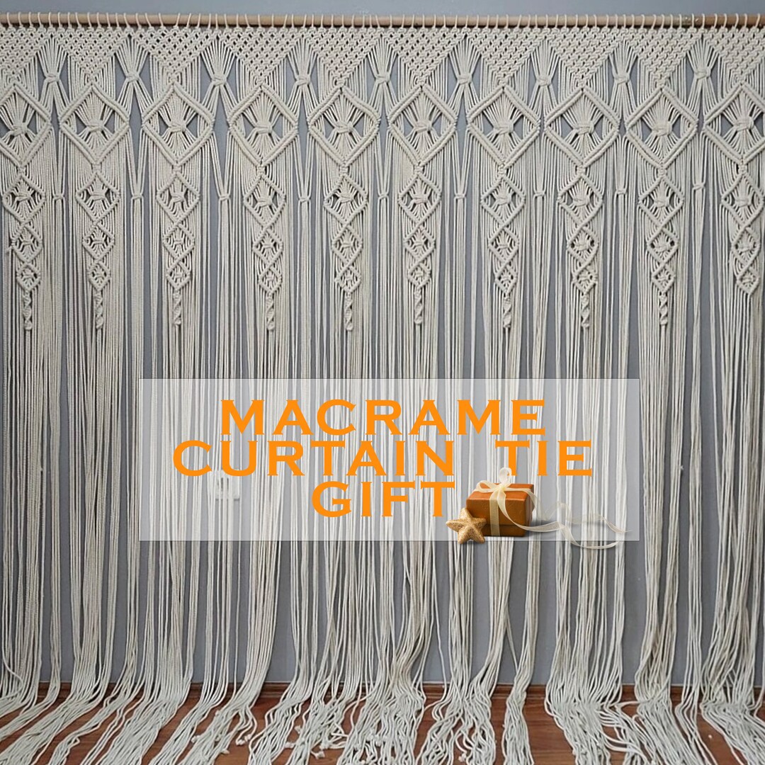 Macrame Curtain, Macrame Window and Door Curtain, Macrame Pattern ...