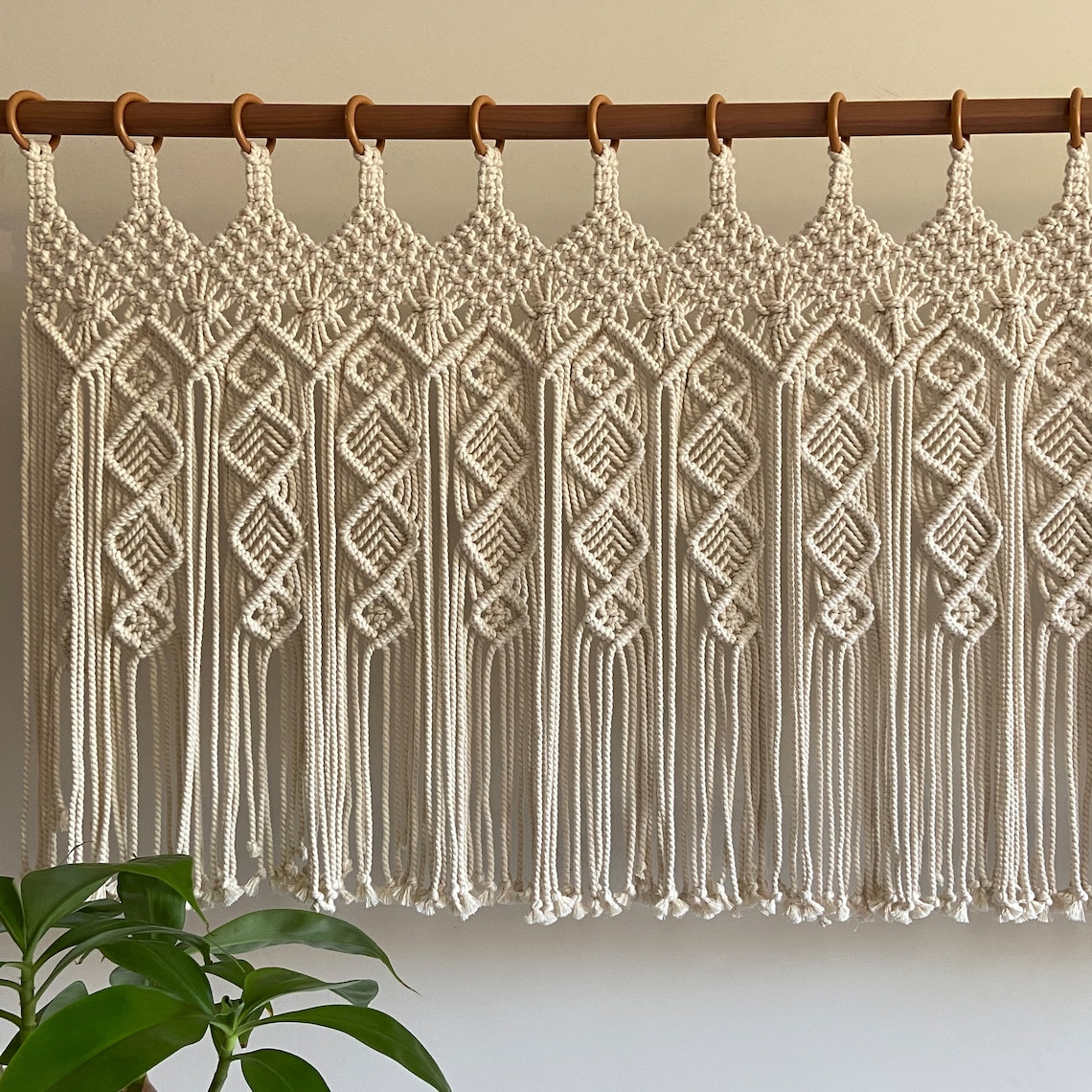 Macrame Curtain Macrame Window and Door Curtain Macrame - Etsy