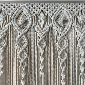 Macrame Bohemian Curtains Door or Window Custom Size Curtain - Etsy