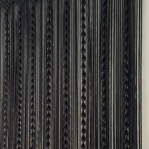Handcrafted Black Macrame Curtain: Boho Chic Window or Door Decor - Etsy