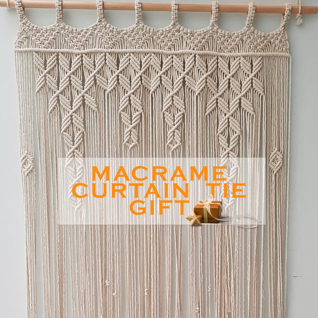 Macrame Curtain, Macrame Window and Door Curtain, Macrame Pattern ...