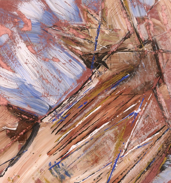 Abstract Expressionism Fine Art Print Cool Wood | Etsy