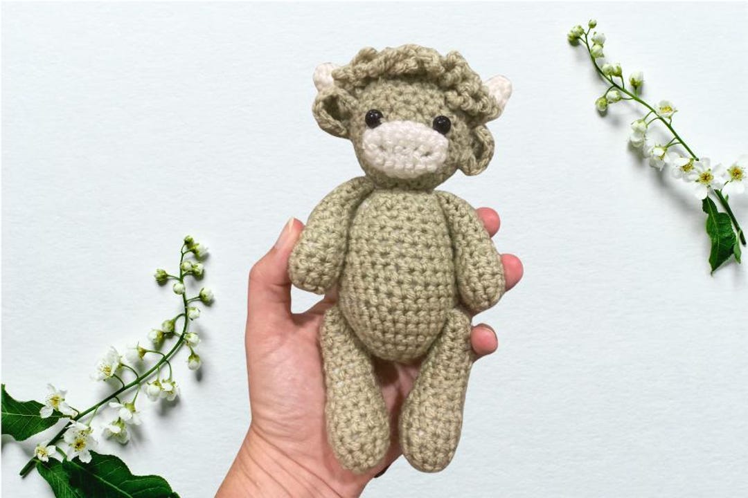 Calvin the Cow Crochet Pattern | Highland Cow Crochet Pattern | Plush ...