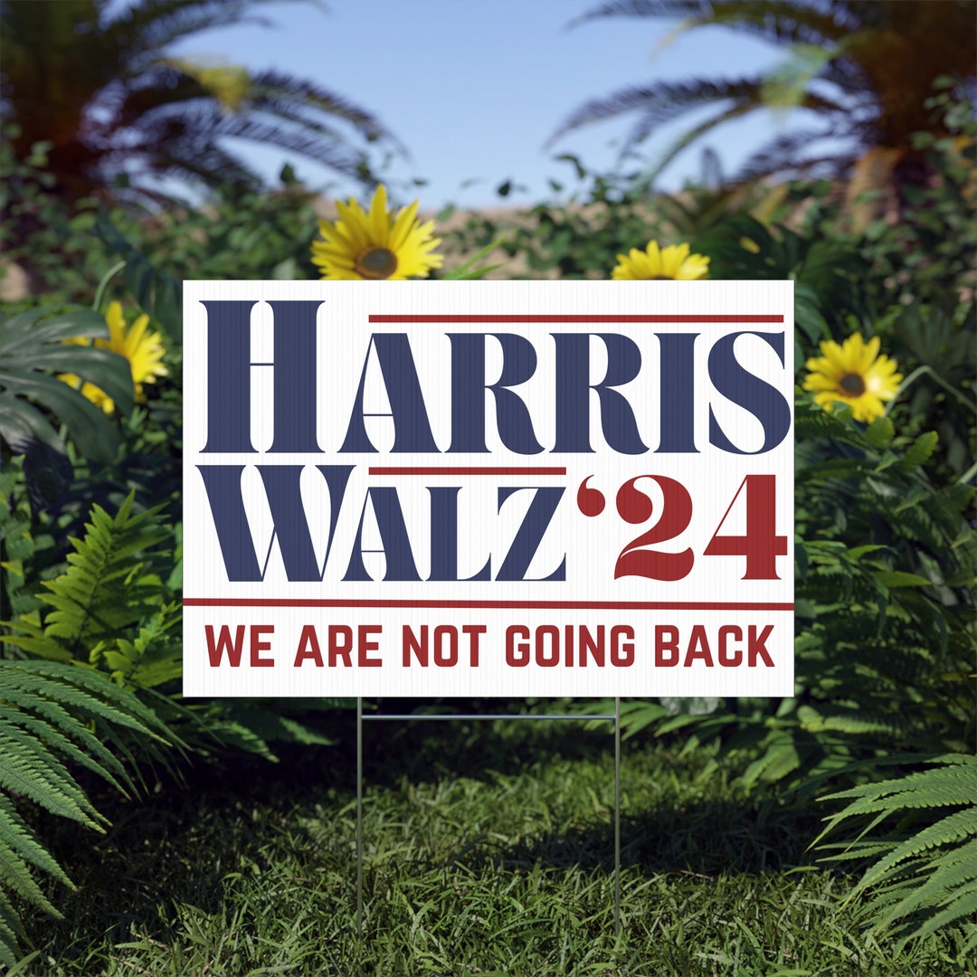 Harris & Waltz 2024 Lawn Sign Custom Political Yard Sign - Etsy