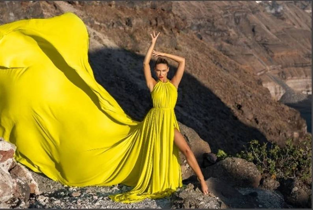 Long Flying Dress Flying Dress for Photoshoot Long Train Dress ...