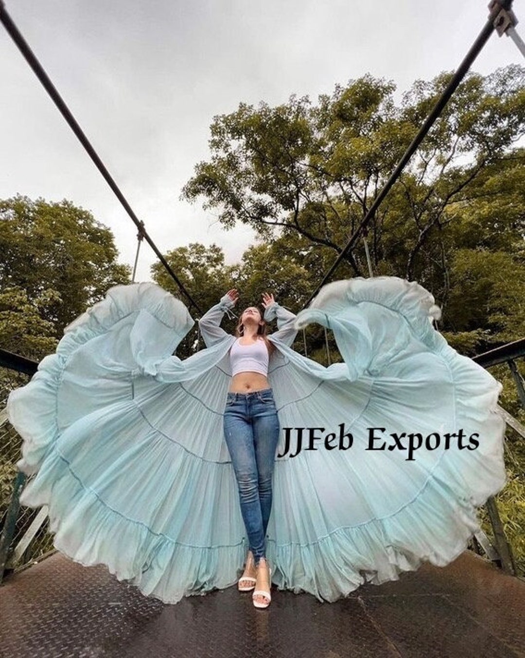 Black Beach Bikini Cover Up, Wrap Robe Georgette Flying Tiered Shrug ...