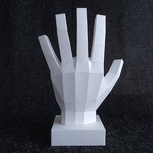 Low Poly Hand. Papercraft 3D - Etsy