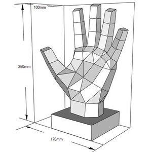 Low Poly Hand. Papercraft 3D - Etsy