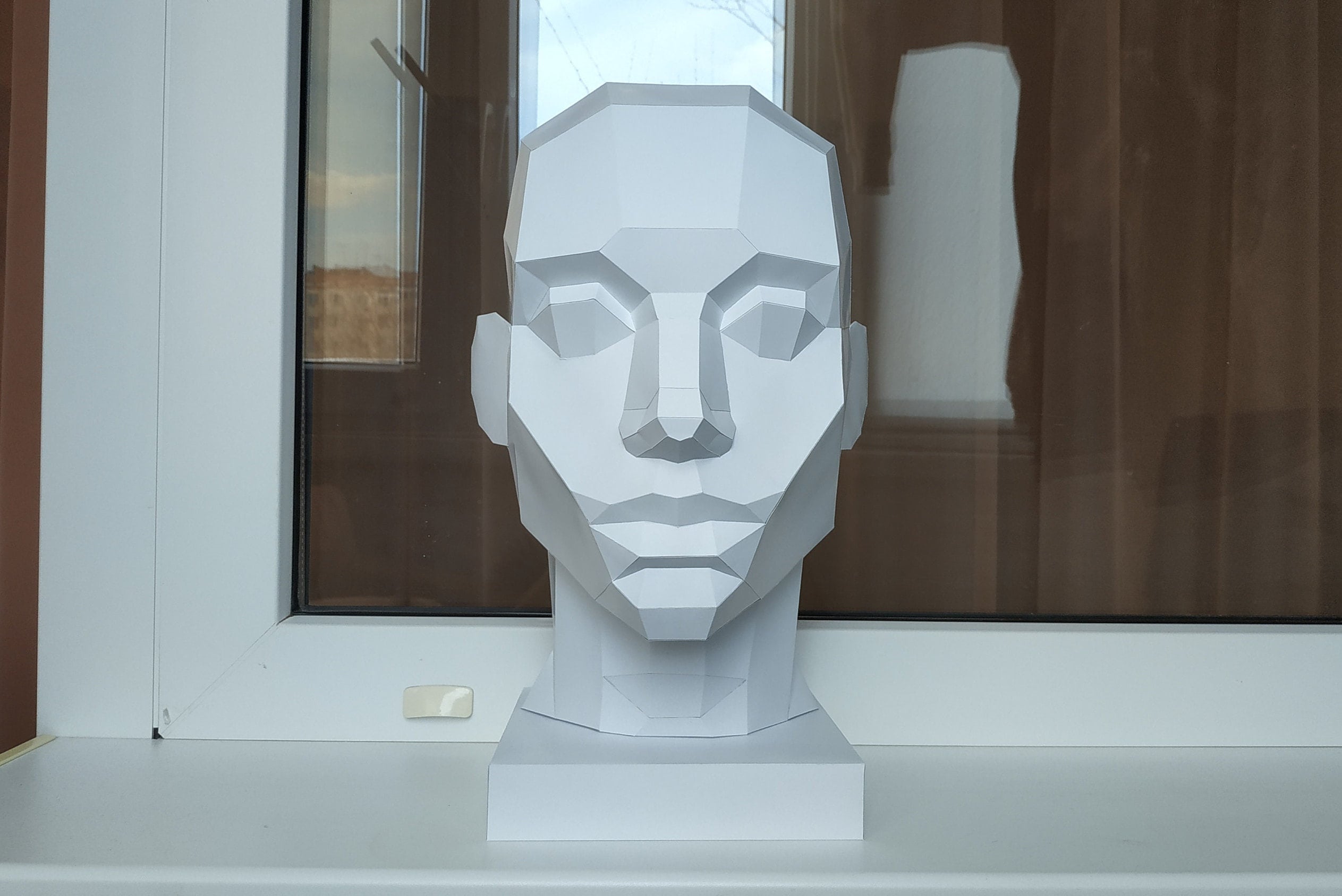 Low Poly Head. Asaro Head. Papercraft 3D - Etsy Canada