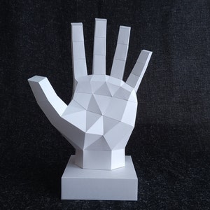 Low Poly Hand. Papercraft 3D - Etsy