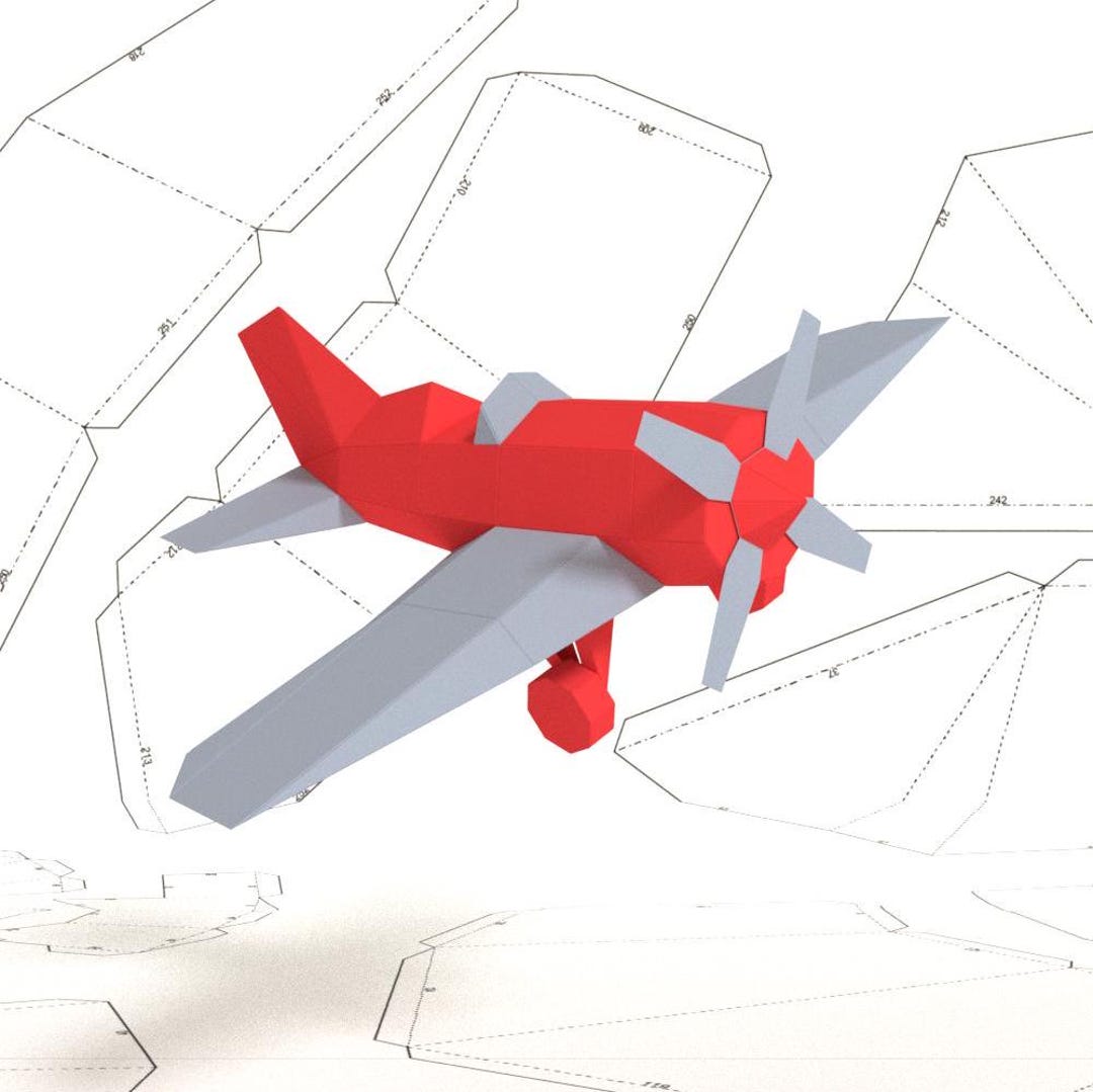 Paper Airplane. Plane. Aircraft. Papercraft. Origami, DIY - Etsy