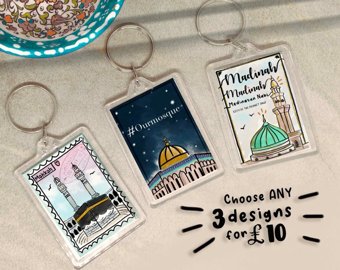 Kaaba Art Keychain | Islamic Art | Muslim Gift | Ramadan & Eid ...