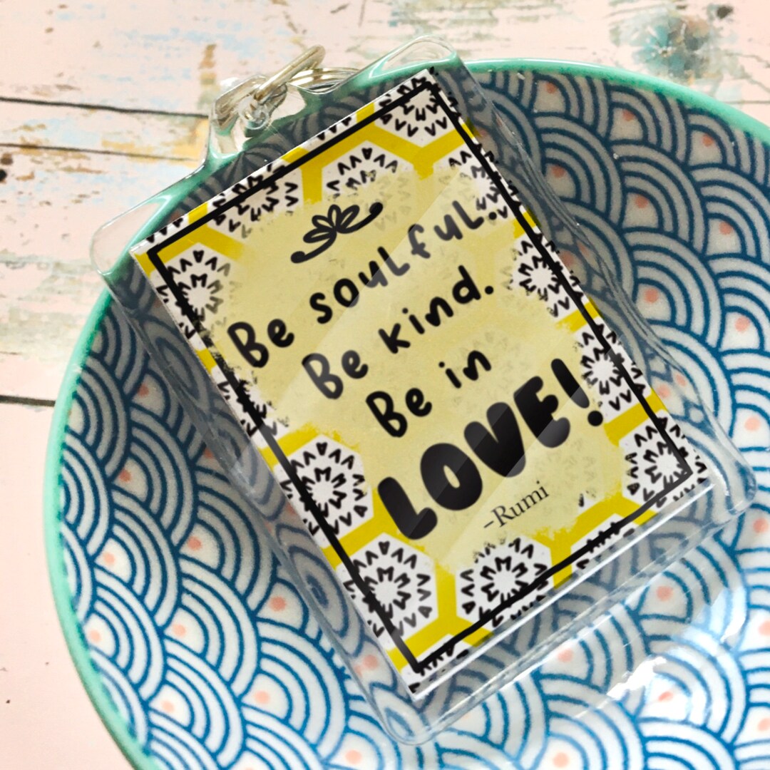 Rumi Quote Keychain: Islamic Gift, Muslim Ramadan Gift - Etsy