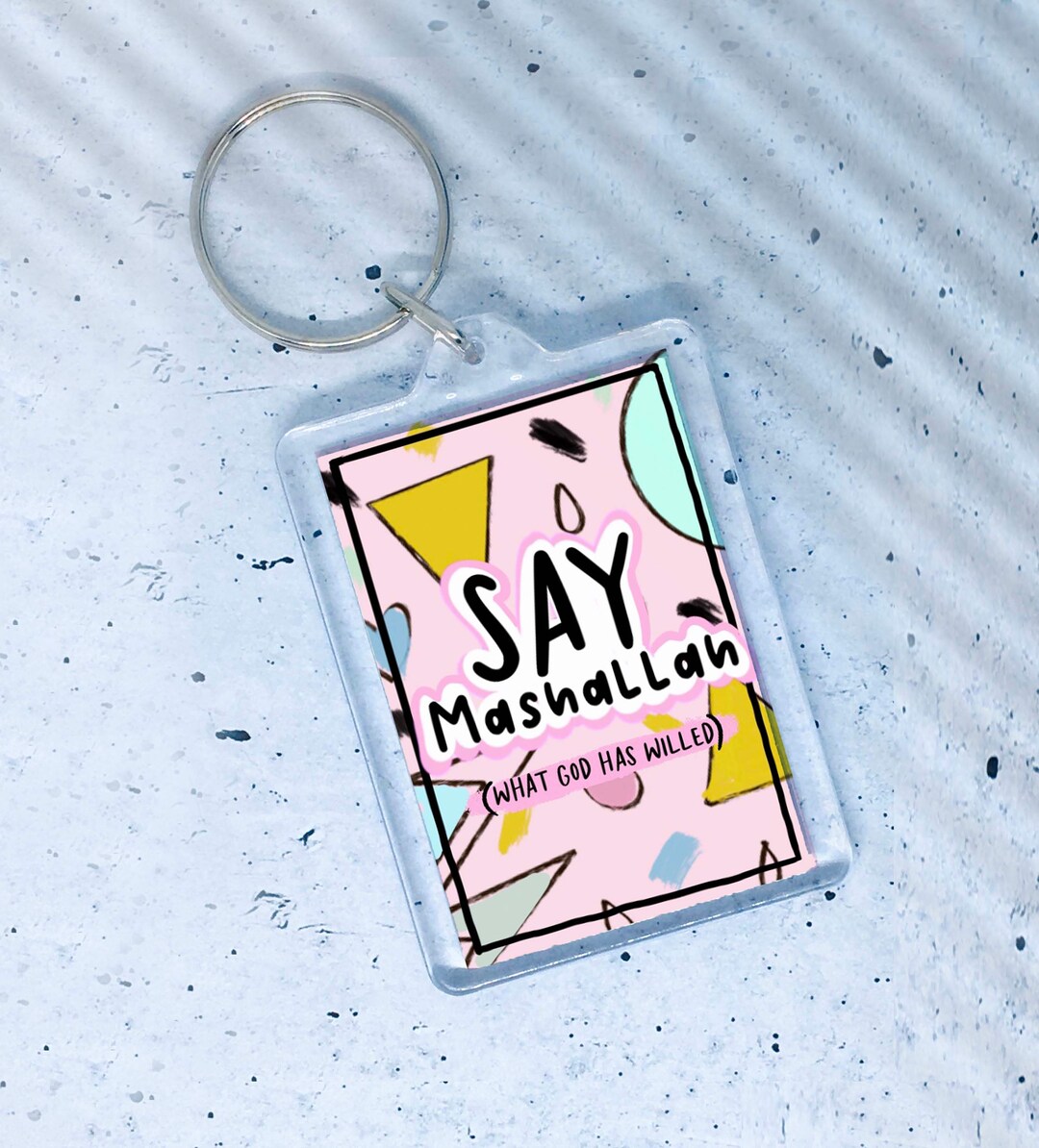 Say Mashallah Keyring Islamic Gift Muslim Keyring Allah - Etsy
