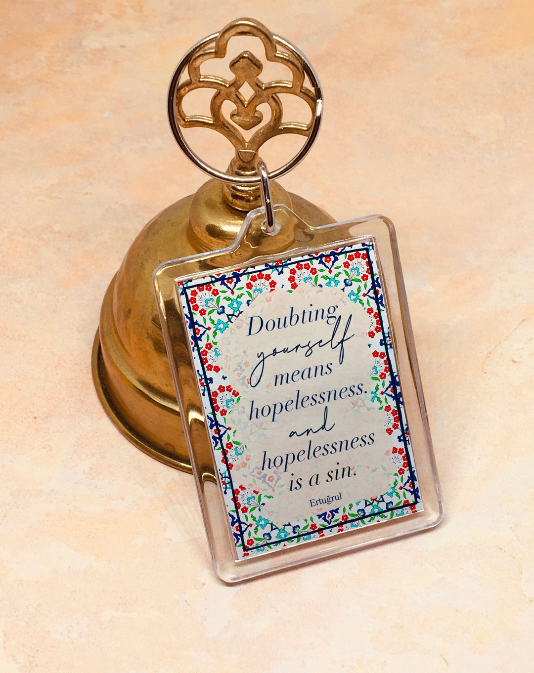 Ertugrul Keyring, Muslim Keychain, Turkish Gift, Gift for Muslim Man ...