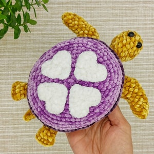 Crochet Pattern Lucky Turtle Amigurumi Realistic Animal Oval Shape ...