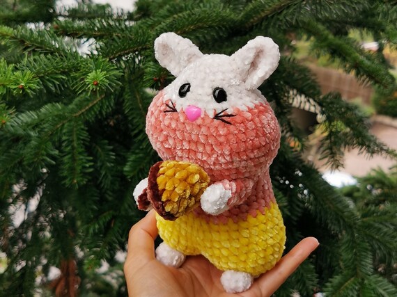Crochet Pattern the Candy Corn Hamster Velvet Amigurumi Fluffy - Etsy
