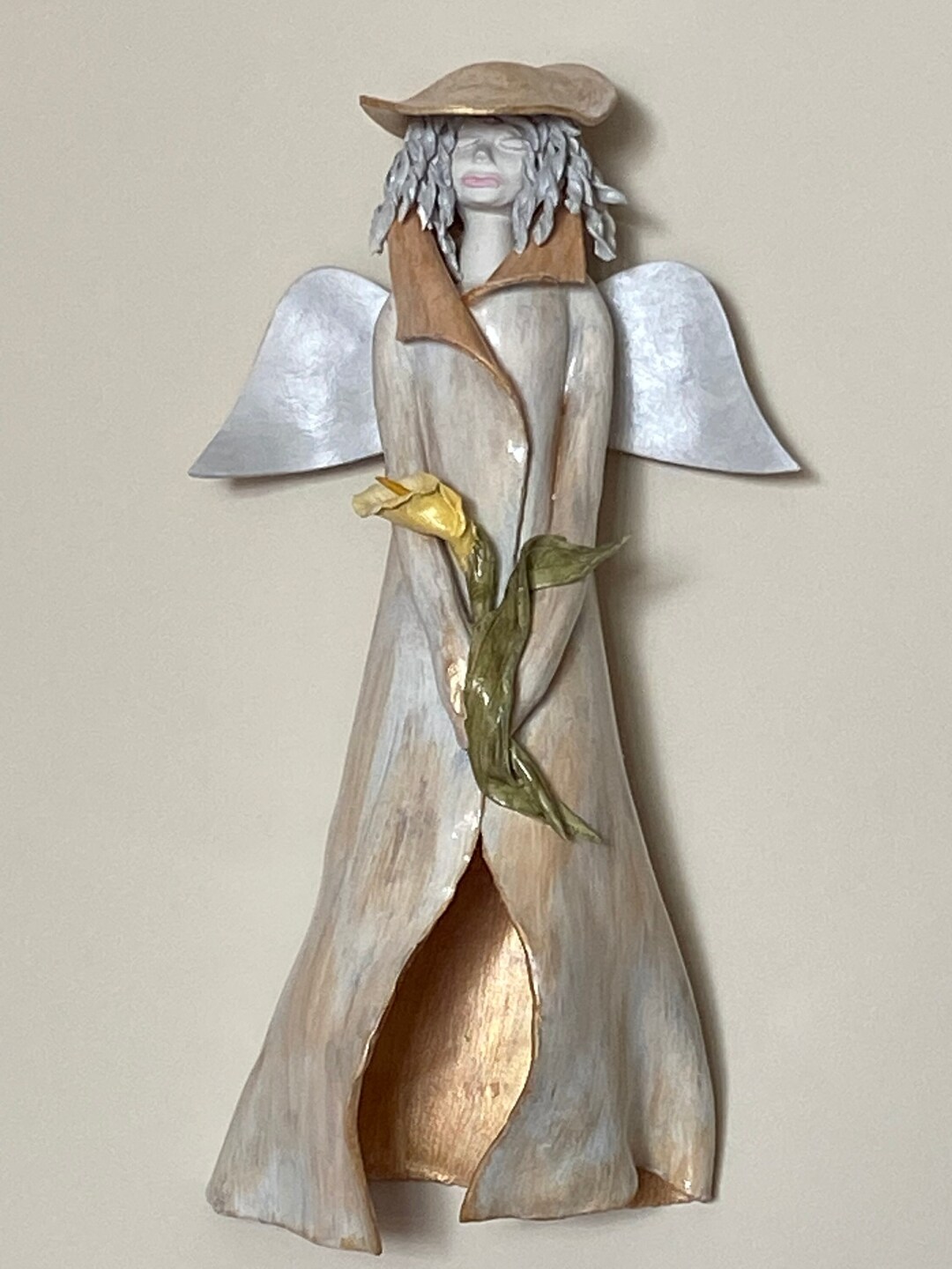 Angel With a Flower - Etsy