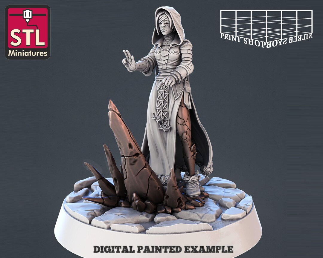 Onyx - the Earth Genasi Miniature | Earth Genasi | for D&D, Pathfinder ...