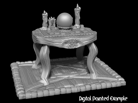 Fortune Teller Table Miniature Fortune Plate Table Miniature - Etsy