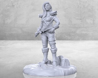 Water Genasi Miniature - Etsy