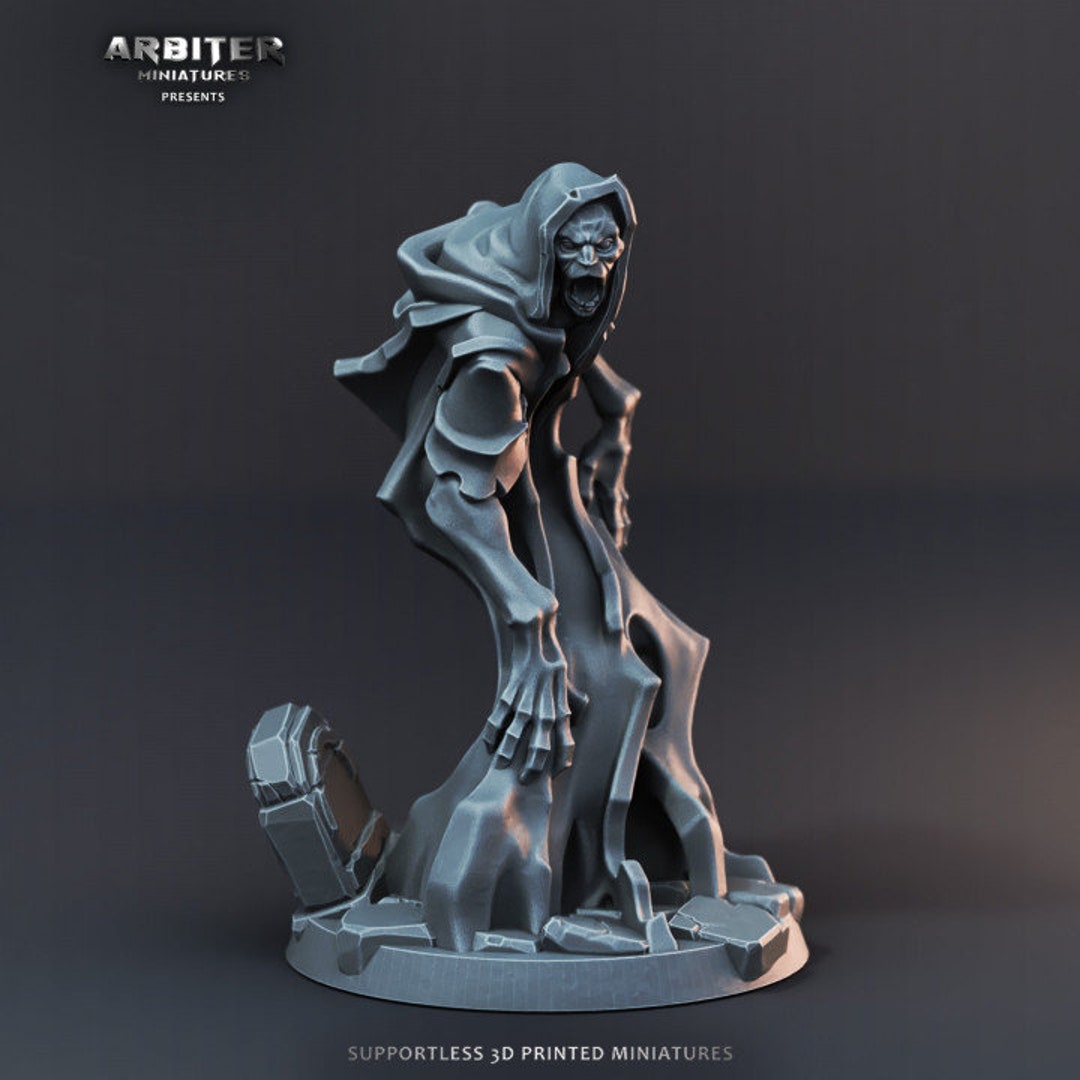 Undead Mage Miniature Undeath Mage Miniature for D&D 5e, Pathfinder and ...
